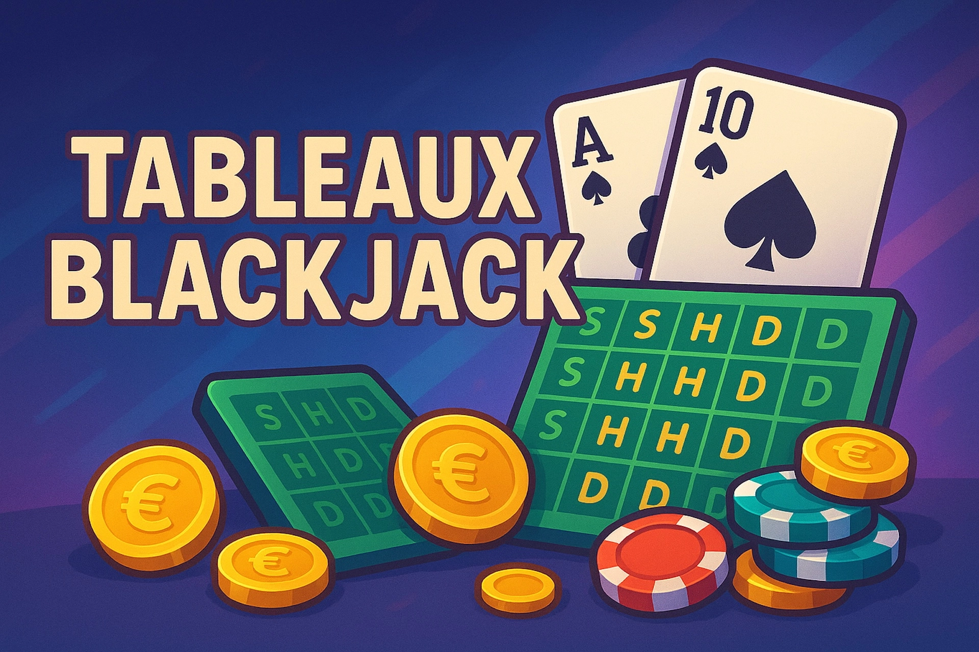 Tableau Blackjack : La Stratégie De Base En Un Coup D’œil